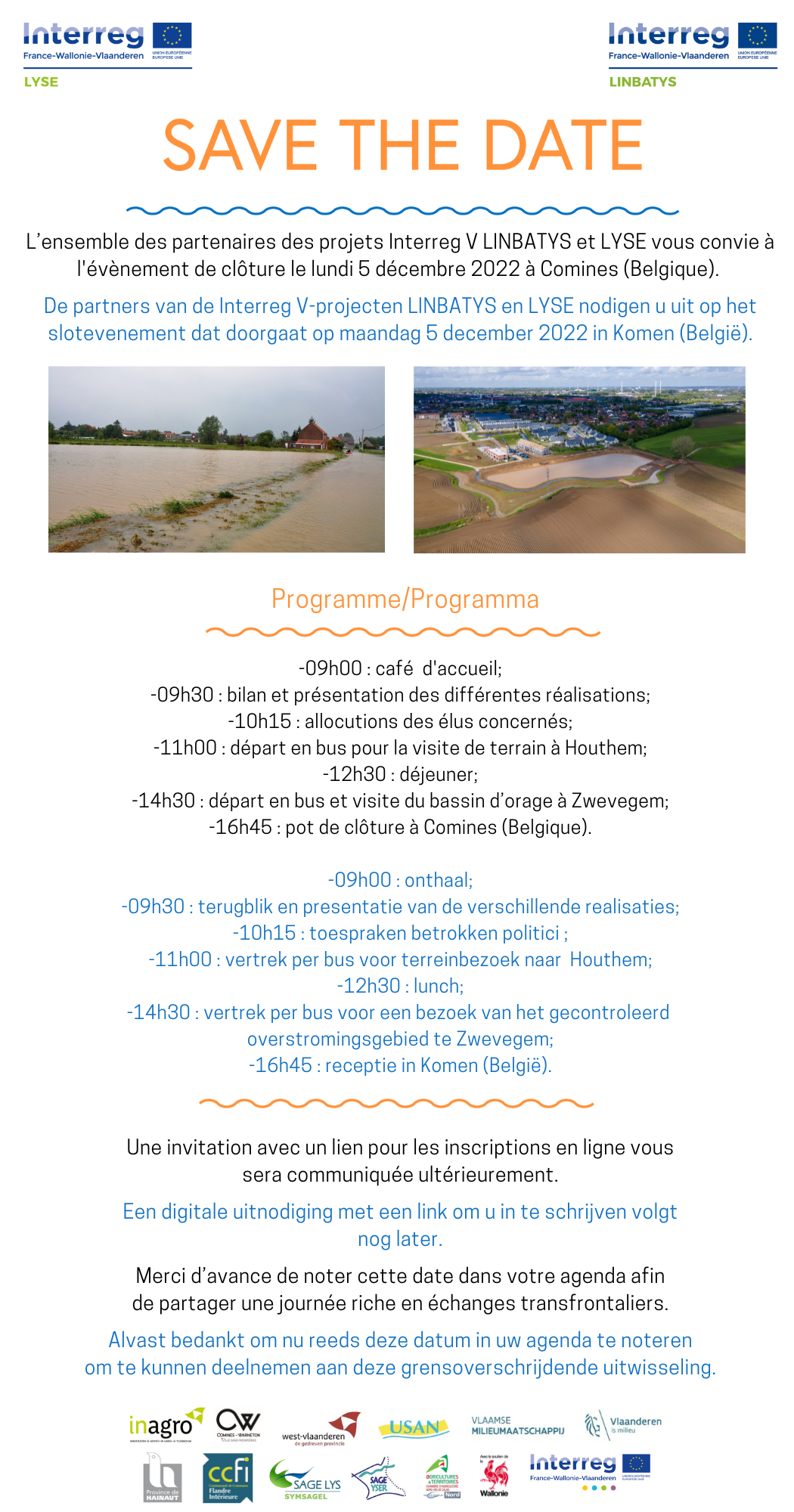 L'événement de clôture du projet se prépare! - Interreg - L'observatoire des crues